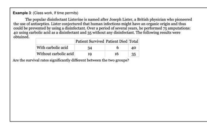 Solved Example 3: (Class work, If time permits) The popular | Chegg.com