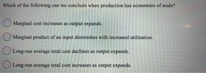 Solved Which of the following can we conclude when | Chegg.com