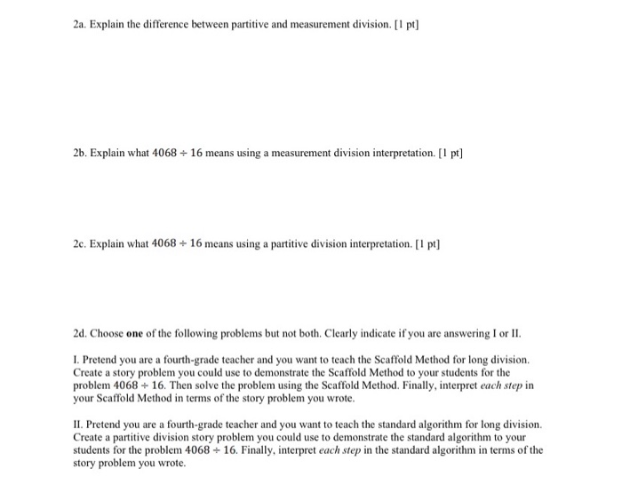 Solved 2a. Explain the difference between partitive and | Chegg.com