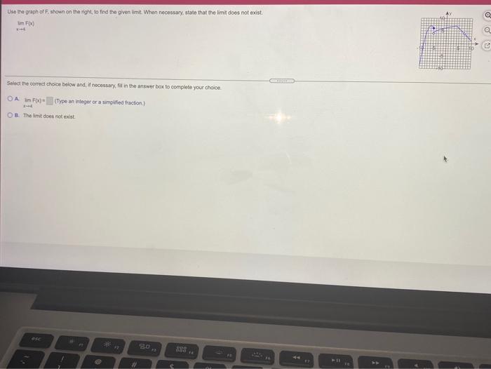 Solved Use the graph of F shown on the right to find the | Chegg.com