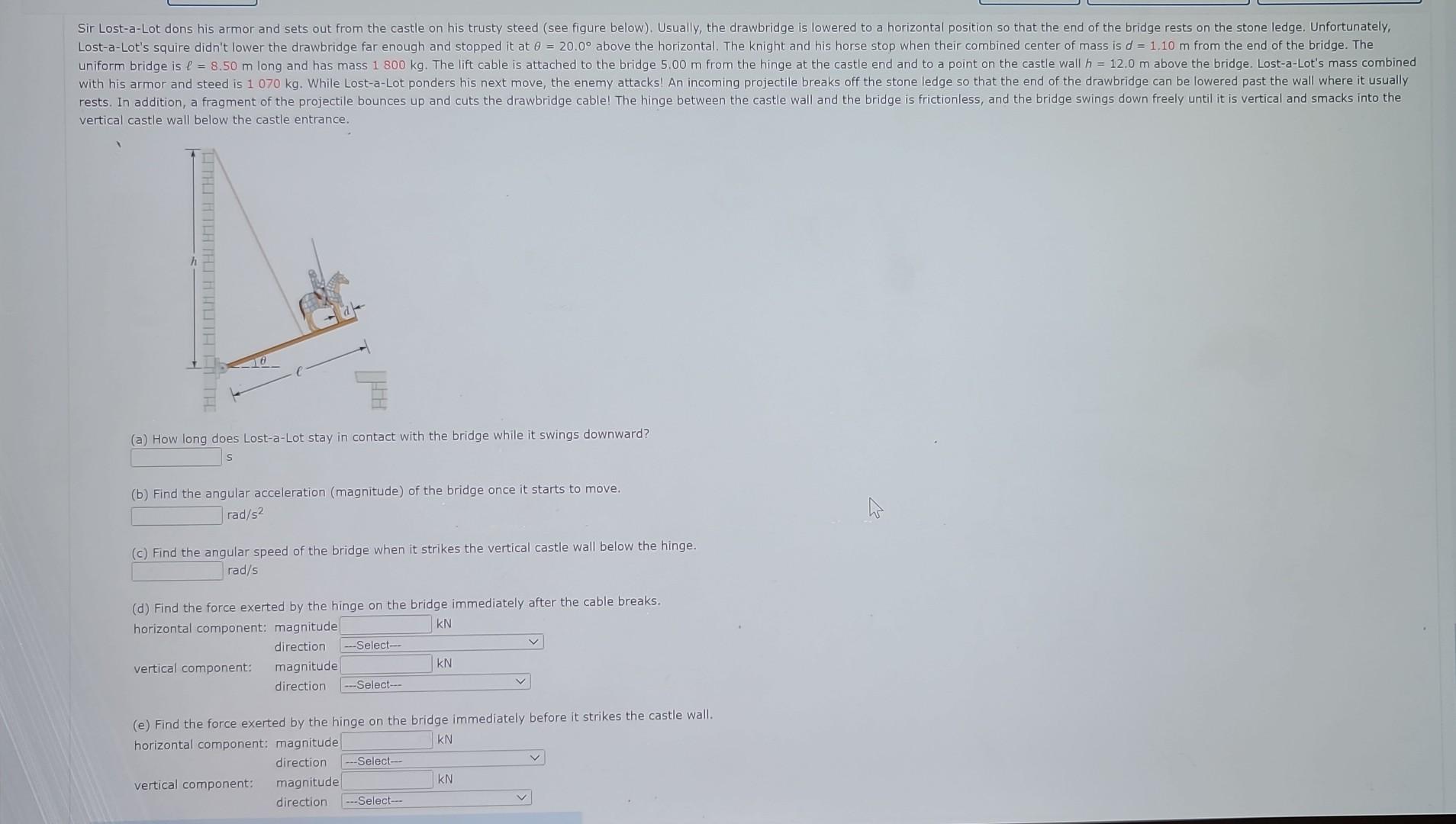 Solved vertical castle wall below the castle entrance. (a) | Chegg.com