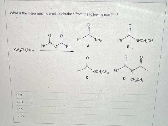 [Solved]: What is the major organic product obtained from t