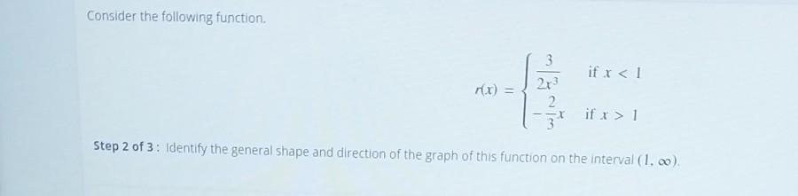 Solved Consider the following function. r(x)={2x33−32x if | Chegg.com