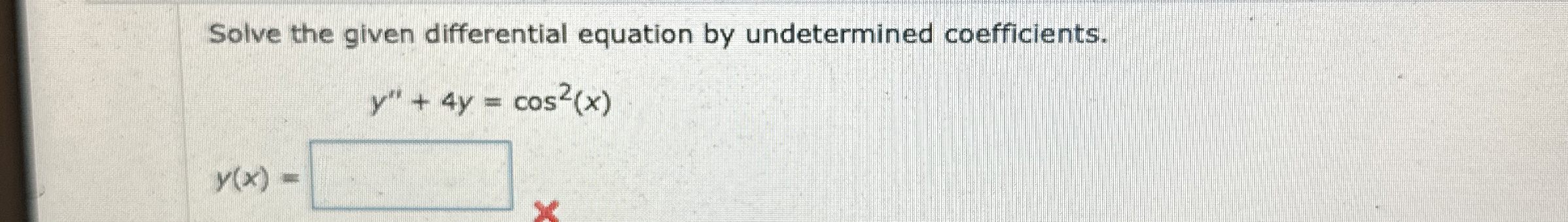 Solved Find the general solution of the constant coefficient | Chegg.com