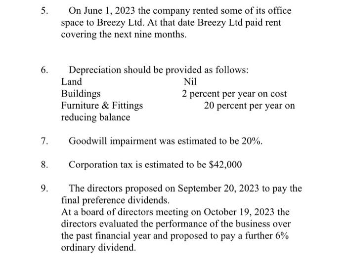 Find the dividends paid and proposed.use note 9 to | Chegg.com