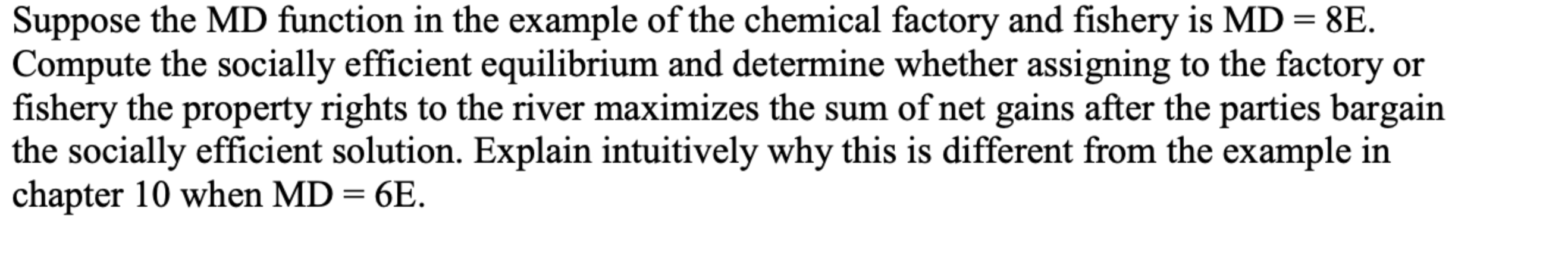 Solved Suppose the MD function in the example of the | Chegg.com