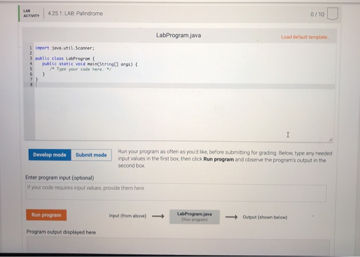 Solved 4 25 Lab Palindrome A Palindrome Is A Word Or A
