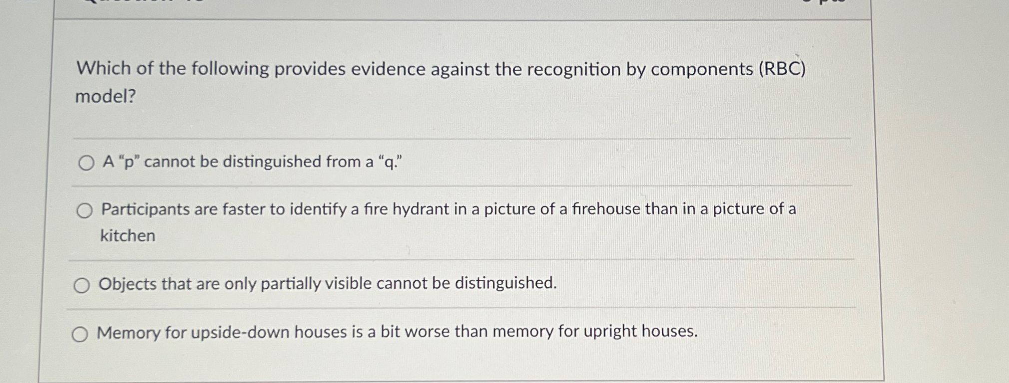 Solved Which of the following provides evidence against the | Chegg.com