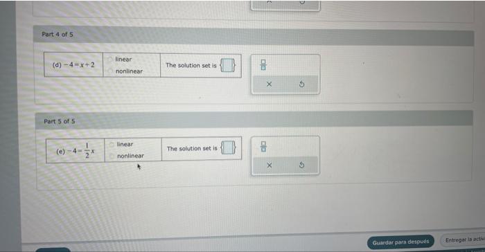 Solved Determine if the equation is linear or nonlinear. If | Chegg.com