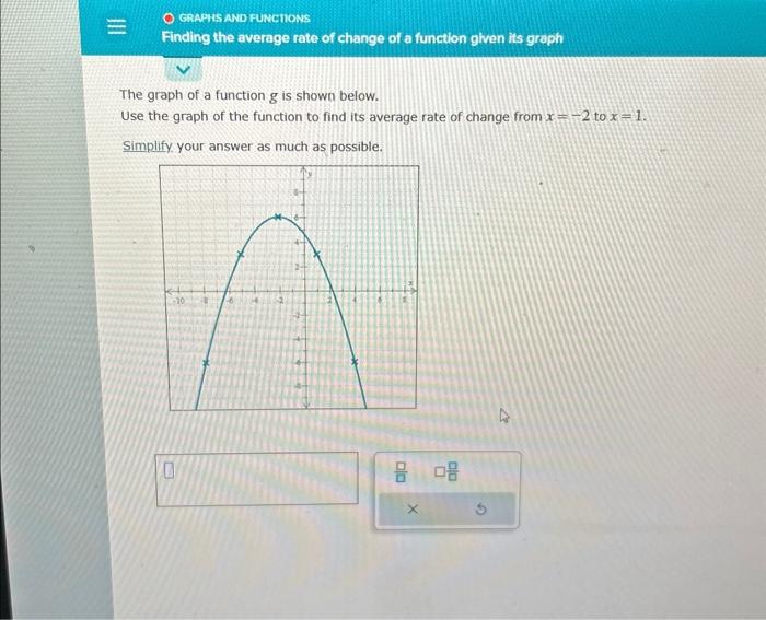 Solved The graph of a function g is shown below. Use the | Chegg.com