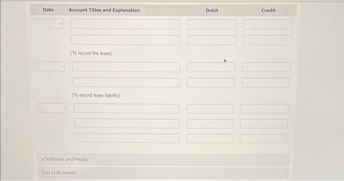 Solved Kimberly Leasing Company signs an agreement on | Chegg.com