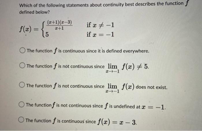 Solved For which of the definite integrals below does the | Chegg.com