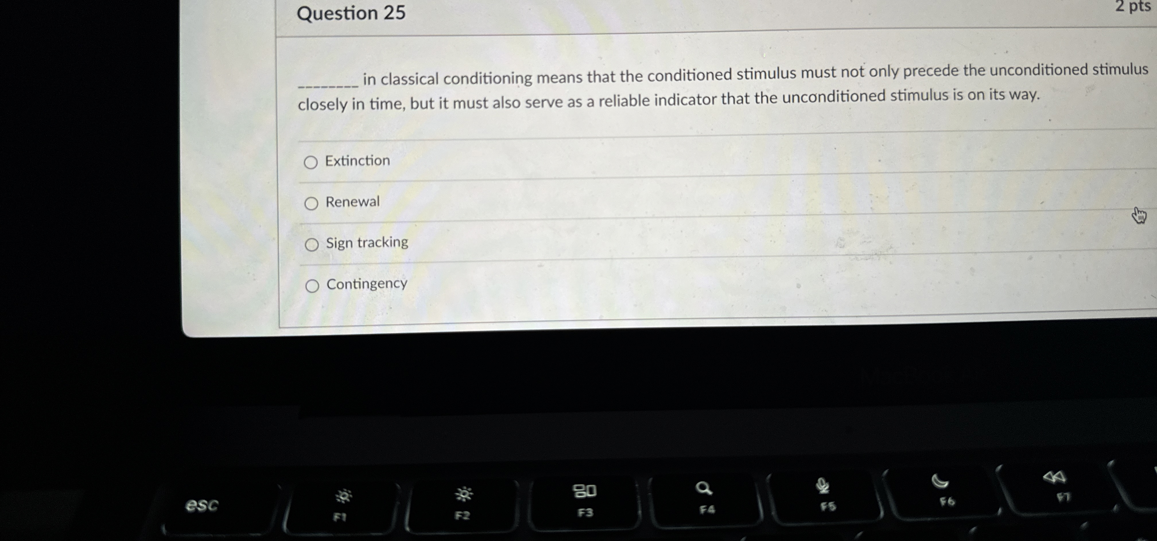 Solved Question 252 ﻿ptsin classical conditioning means that | Chegg.com