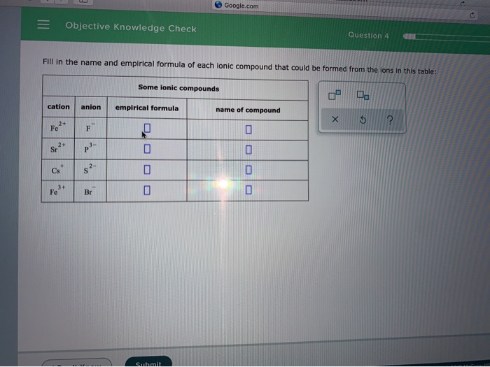 Solved Google.com = Objective knowledge Check Question 4 0 | Chegg.com
