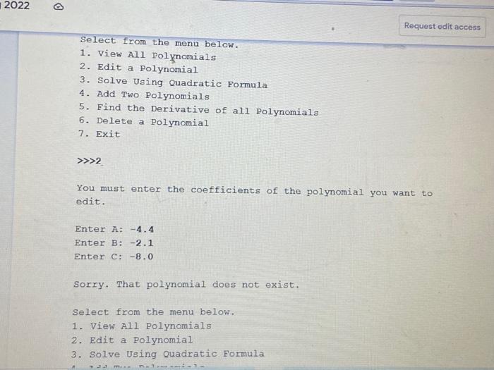 Solved This is in Java. this is a polynomial storage and | Chegg.com