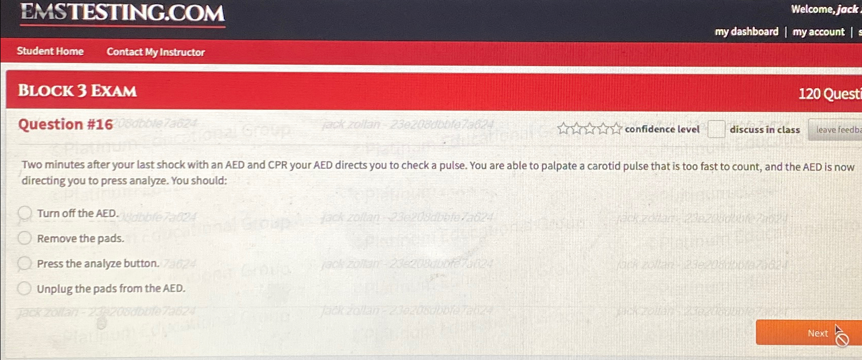 Solved EMSTESTING.COMWelcome, jockmydashboard | | Chegg.com