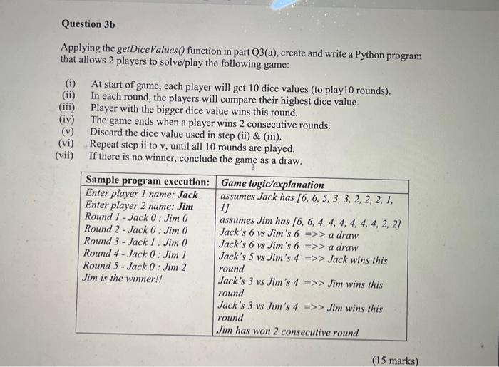 Solved Read both part Q3(a) and Q3(b) before attempting the | Chegg.com