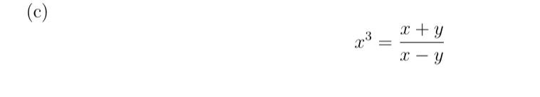 Solved Find dy/dx(c)x3=x+yx-y | Chegg.com