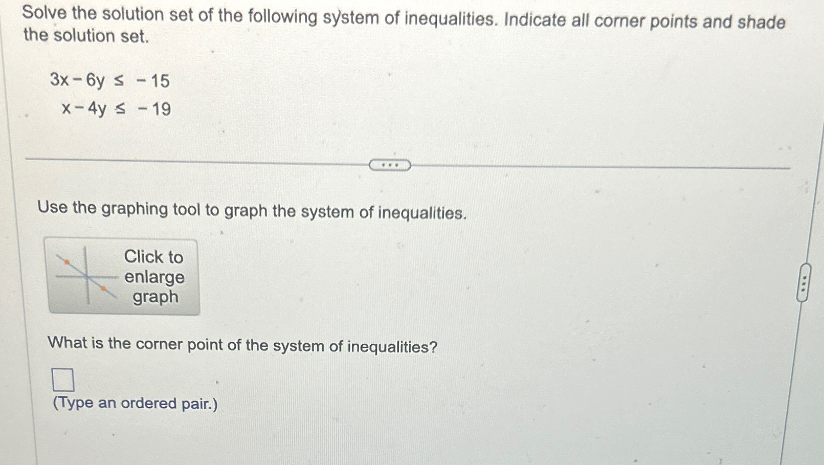 Solved Solve the solution set of the following system of | Chegg.com