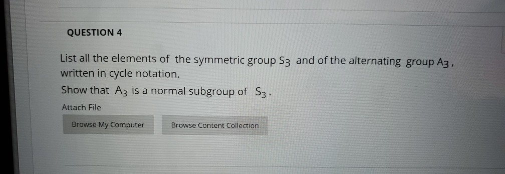 Solved QUESTION 4 List all the elements of the symmetric | Chegg.com