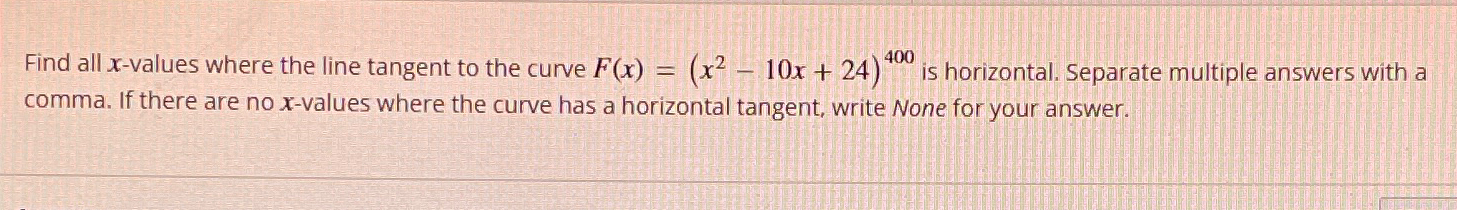 Solved Find all x-values where the line tangent to the curve | Chegg.com