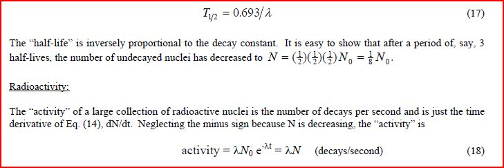 Solved N = N0/2 = N0e-lambda T1/2 N = N0e-lambda t T1/2 = | Chegg.com