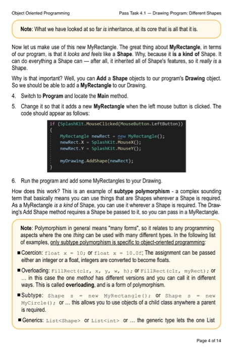 Please code in C# and using SplashKit. If need more | Chegg.com