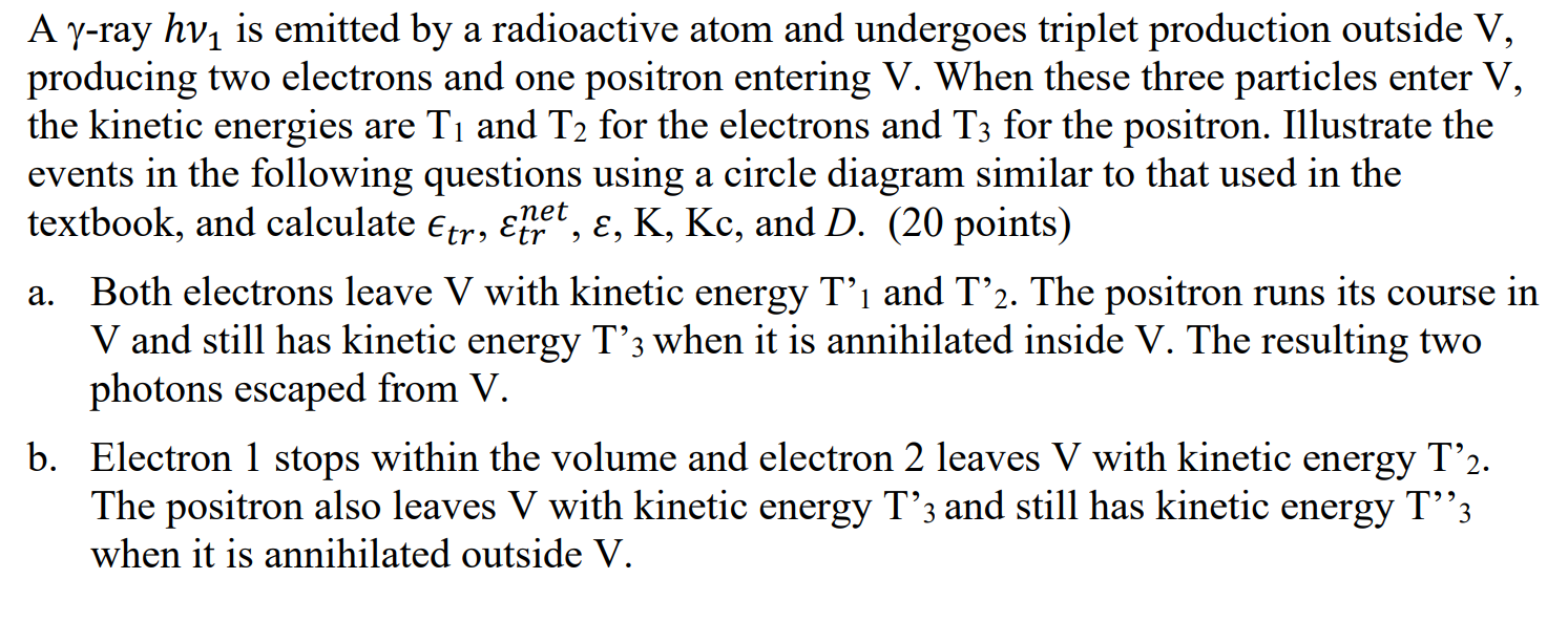 Solved A γ-ray hv1 is ﻿emitted by ﻿a radioactive atom and | Chegg.com