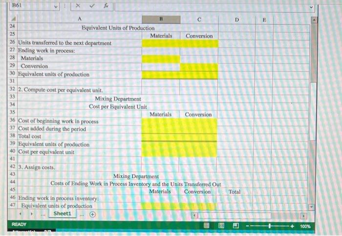 Solved Process Costing and the Weighted-Average Method using | Chegg.com
