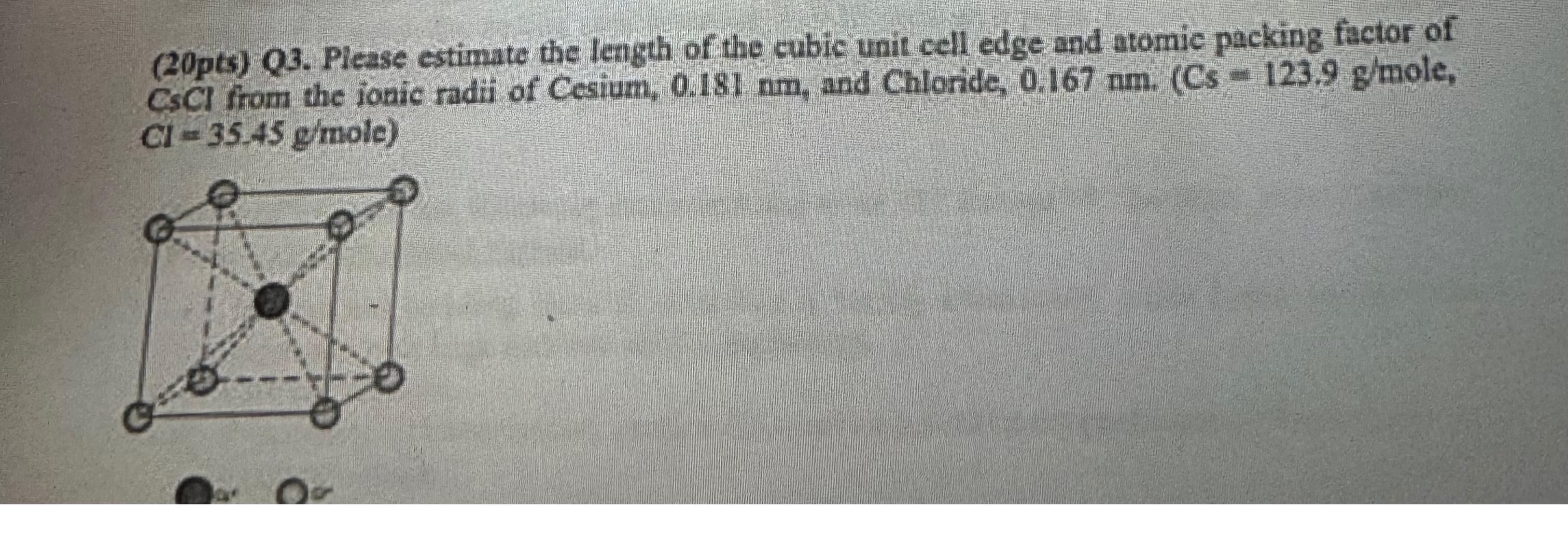 Solved (20pts) ﻿Q3. ﻿Please estimate the length of the cubic | Chegg.com