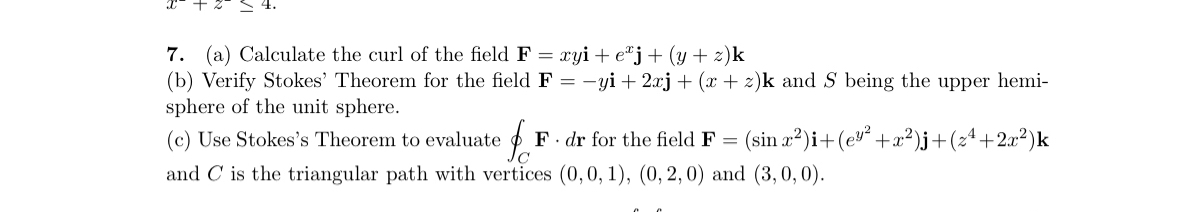 Solved (a) ﻿Calculate the curl of the field | Chegg.com