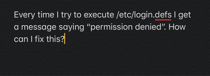 Solved Inspect the login.defs file in your VM and provide a | Chegg.com
