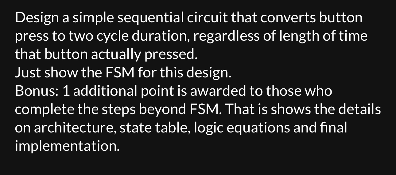 Solved Design a simple sequential circuit that converts | Chegg.com Solved Design a simple sequential circuit that converts | Chegg.com