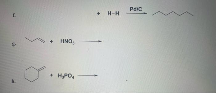 Solved 14. Complete the electrophilic addition reactions | Chegg.com