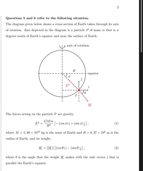 Questions 5 and 6 refer to the following situation. | Chegg.com