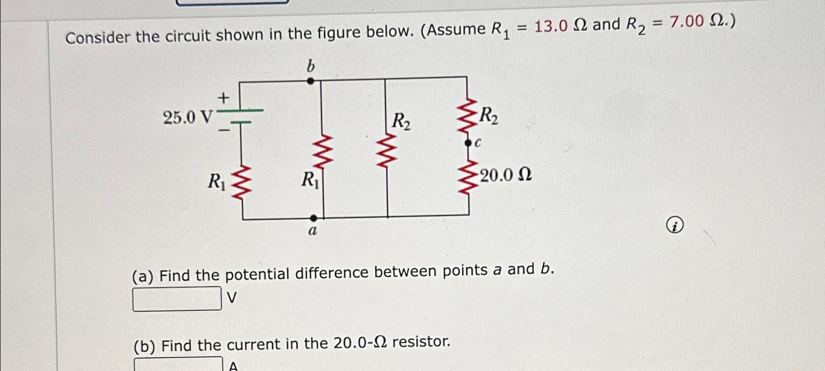 Solved Consider the circuit shown in the figure below. | Chegg.com