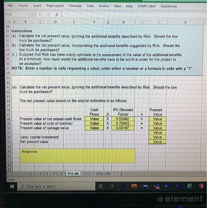 Solved AutoSave O ROSU File Home Insert Page Layout Wey | Chegg.com