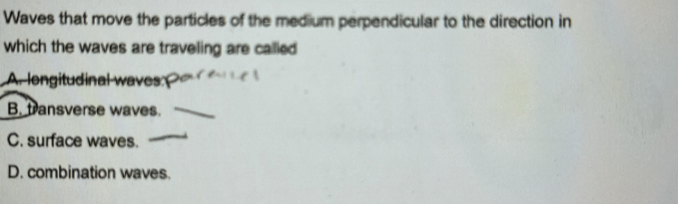 Solved Waves that move the particles of the medium | Chegg.com