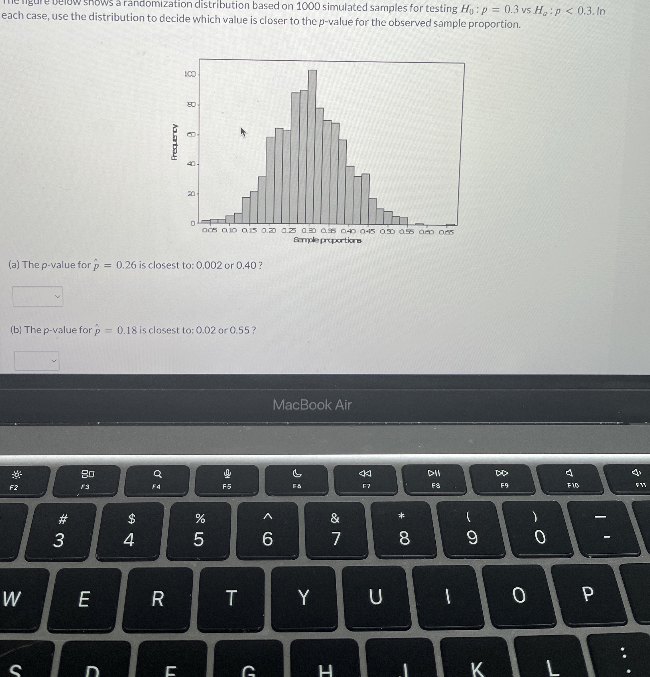 In this exercise, a randomization distribution is | Chegg.com
