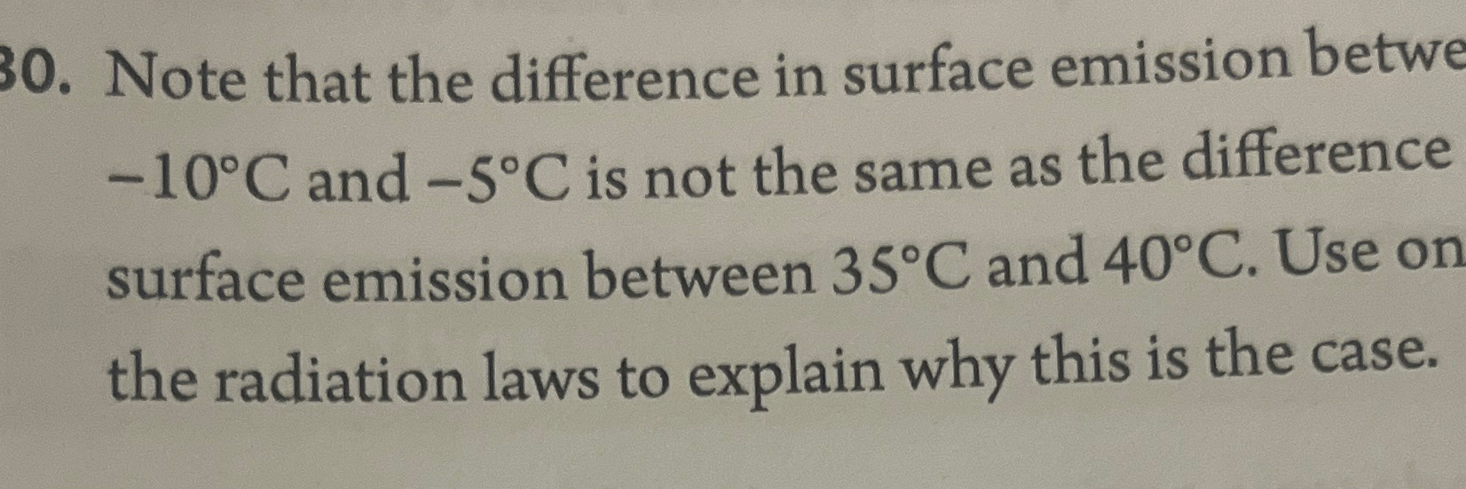 Solved Note that the difference in surface emission betwe | Chegg.com