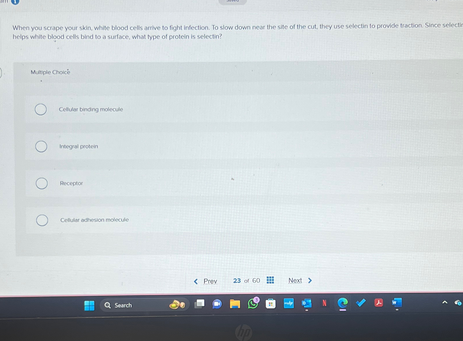 Solved When you scrape your skin, white blood cells arrive | Chegg.com