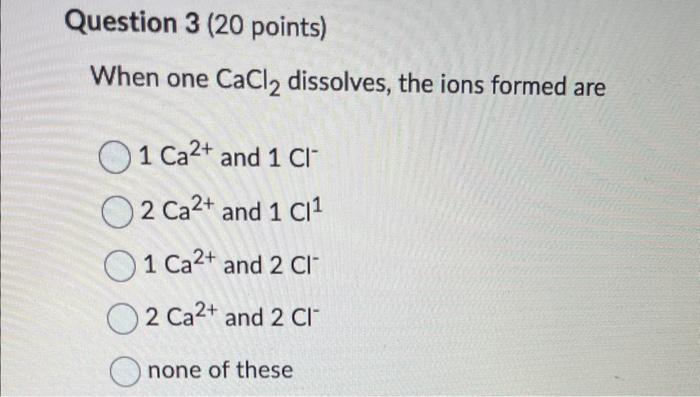 Solved Which of the following statements about ions is NOT | Chegg.com