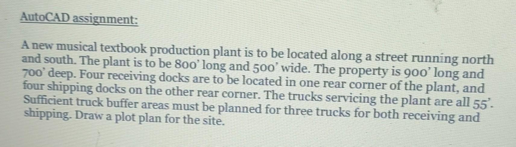 Solved AutoCAD assignment: A new musical textbook production | Chegg.com