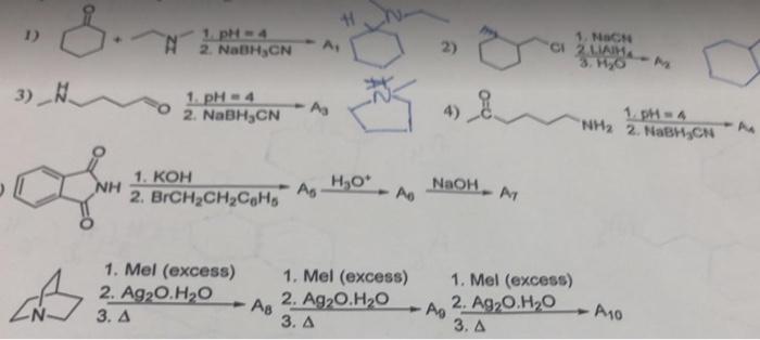 Solved 1) 2) 3) 1. PH=4 4) | Chegg.com