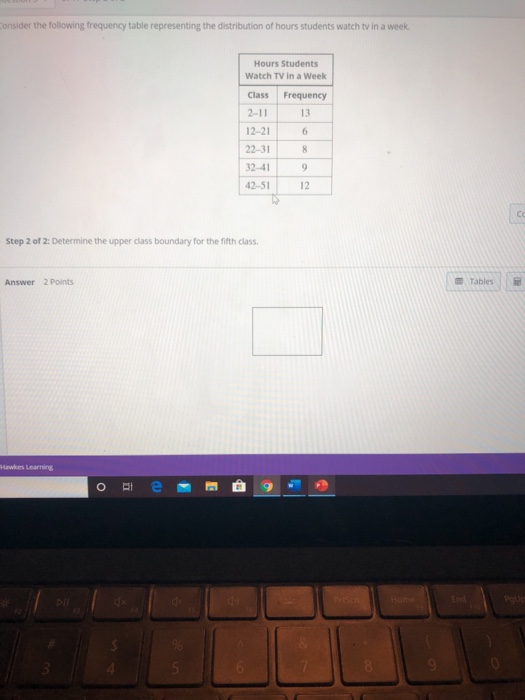 Solved onsider the following frequency table representing | Chegg.com