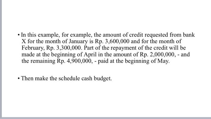 In this example, for example, the amount of credit | Chegg.com