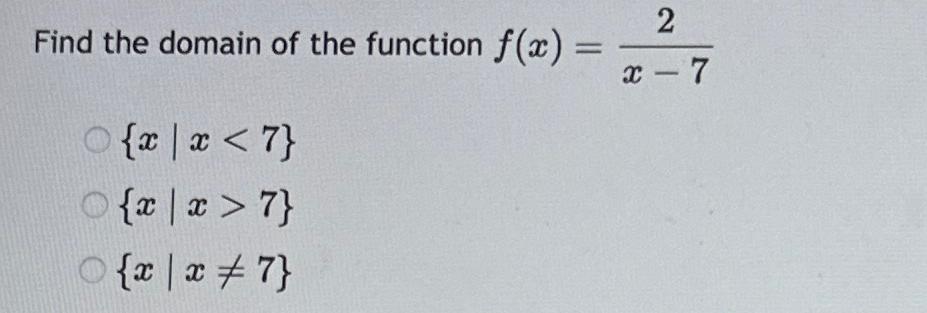 Solved Find the domain of the function | Chegg.com