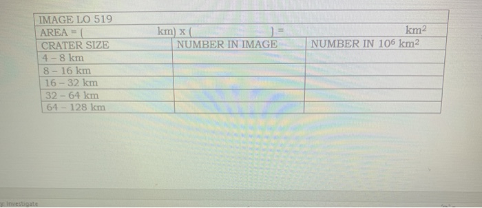Crater Counting Exercise о Your assignment is to | Chegg.com