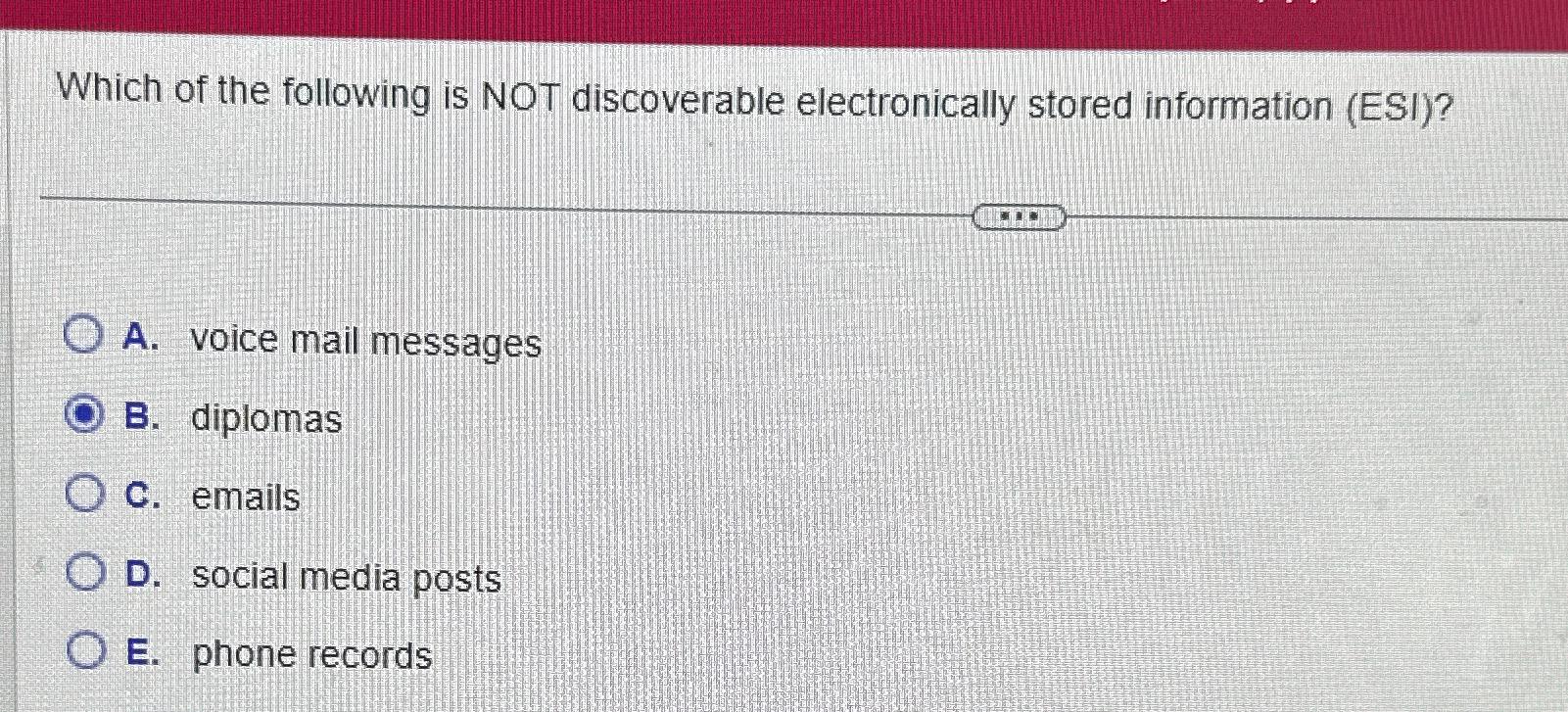 Solved Which of the following is NOT discoverable | Chegg.com
