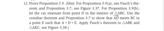 Solved 12. Prove Proposition 3.9. (Hint: For Proposition | Chegg.com
